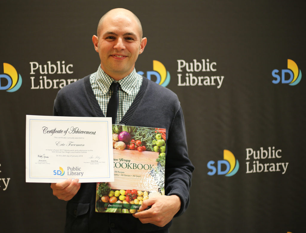 Gerson Cookbook Chosen for Local Author Showcase - Gerson Institute